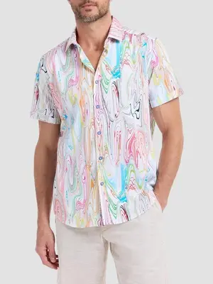 Robert Graham Bellenden Woven Satin Shirt
