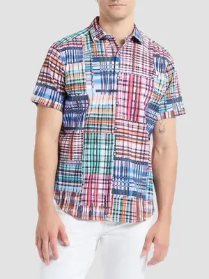 Robert Graham Murdoch Plaid Cotton Short-sleeve Shirt