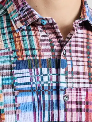 Robert Graham Murdoch Plaid Cotton Short-sleeve Shirt