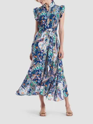 Robert Graham Sadie Paisley Floral Maxi Dress