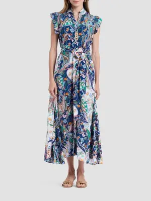 Robert Graham Sadie Paisley Floral Maxi Dress