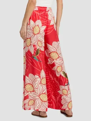 Johnny Was X Ashley Percival Wide-leg Pants