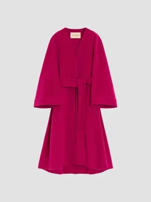 Valentino Garavani Soft Drap Coat - Raspberry