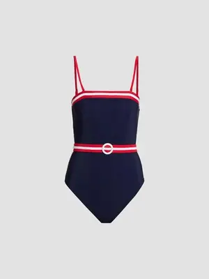 Beach Riot Jessa Belted One-piece Swimsuit - Twilight Firework