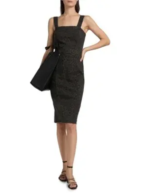 Ramy Brook Tamera Denim Printed Midi-dress