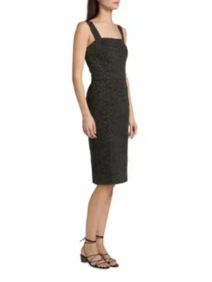 Ramy Brook Tamera Denim Printed Midi-dress