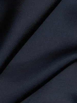 Ramy Brook Nari Satin Halter Minidress - Navy