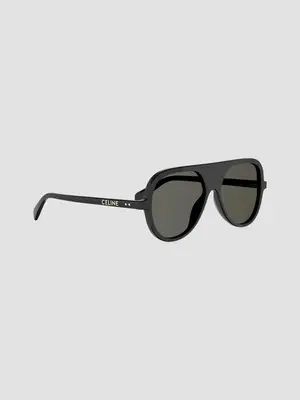 Celine 55mm Pilot Sunglasses - Black