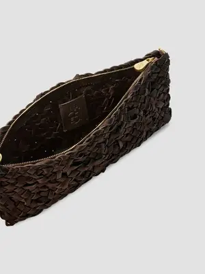 NAGHEDI Gala Nest Weave Clutch Bag