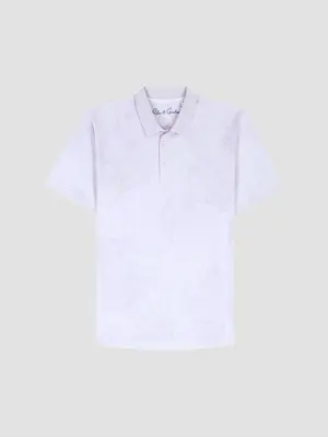 Robert Graham Linford Knit Polo Shirt - Lilac