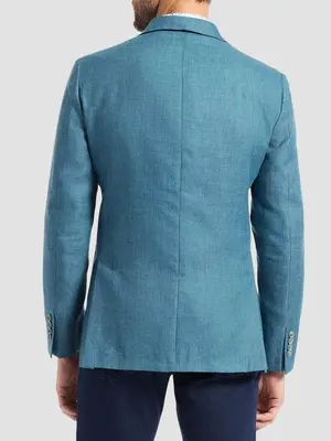 Robert Graham Fawler Woven Linen-virgin Wool Sportcoat