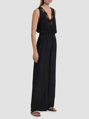 Ramy Brook Nayeli Lace-trimmed Jumpsuit