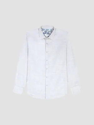 Robert Graham Edison Space-dye Cotton Shirt - Sand