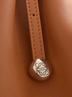 Loewe Scarf Medium Leather Shoulder Bag - Squirrel
