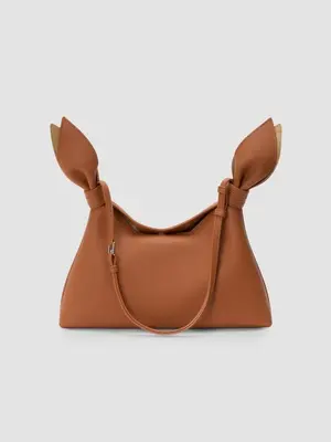 Loewe Scarf Medium Leather Shoulder Bag - Squirrel