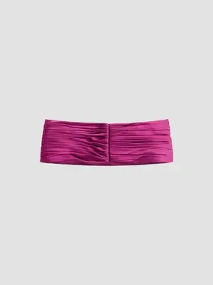 Valentino Garavani Satin Cady Belt - Purple