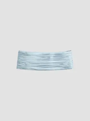 Valentino Garavani Satin Cady Belt - Sky Blue