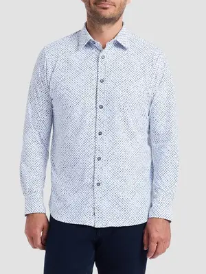 Robert Graham Montagu Knit Button-front Shirt