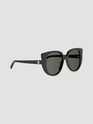 Celine Triomphe Mini 55mm Butterfly Sunglasses - Black
