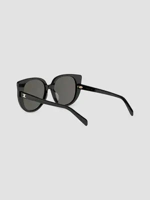 Celine Triomphe Mini 55mm Butterfly Sunglasses - Black