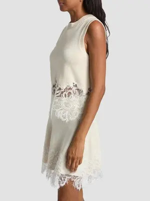 Ramy Brook Nerissa Lace & Wool-cashmere Sweater