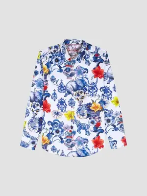 Robert Graham Piccadilly Floral Cotton Shirt - Multi