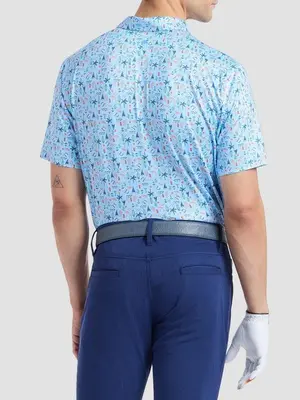 Robert Graham Coastal Vibes Performance Knit Polo Shirt