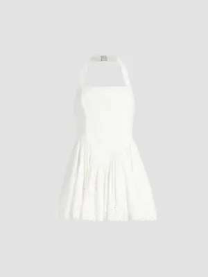 Hemant & Nandita Embroidered Cotton Corset Minidress