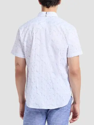 Robert Graham Kingshold Geometric Stretch-cotton Shirt