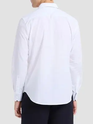 Robert Graham Avondale Chambray Cotton Shirt - Ivory