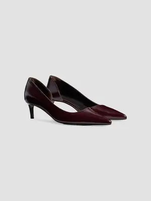 Khaite Jett 45mm Leather D'orsay Pumps