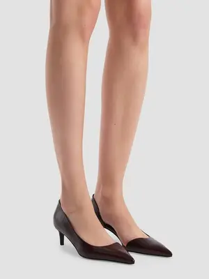 Khaite Jett 45mm Leather D'orsay Pumps