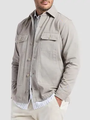 Robert Graham Guston Woven Cotton Shirt Jacket