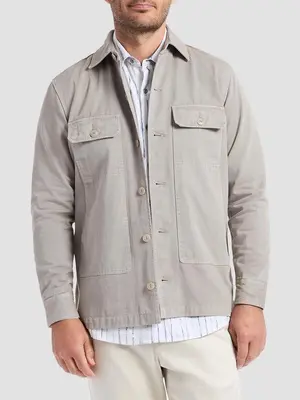 Robert Graham Guston Woven Cotton Shirt Jacket