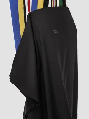 Loewe Drape Wool Skirt