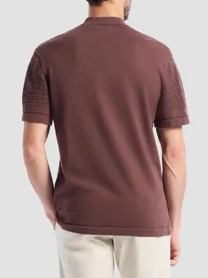 Robert Graham Delmar Geometric Cotton Button-front Sweater