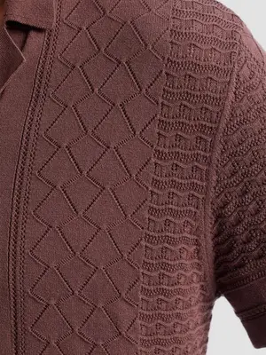 Robert Graham Delmar Geometric Cotton Button-front Sweater
