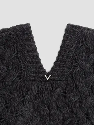 Valentino Garavani Wool And Mohair Poncho