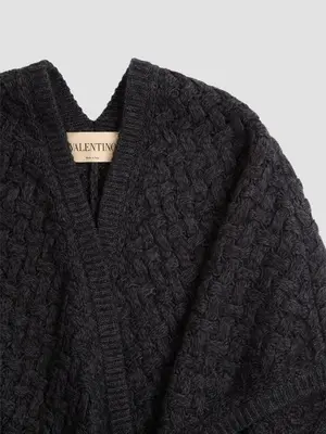 Valentino Garavani Wool And Mohair Poncho
