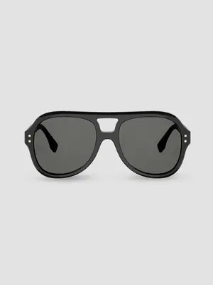 Fendi Five Sisters 56mm Aviator Sunglasses - Black