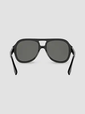 Fendi Five Sisters 56mm Aviator Sunglasses - Black