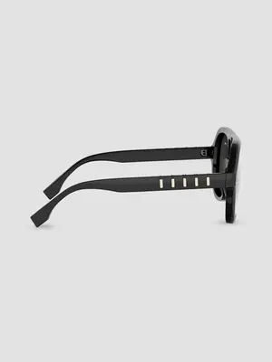 Fendi Five Sisters 56mm Aviator Sunglasses - Black