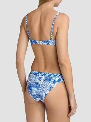 Ramy Brook Mona Printed Bikini Top - Ocean Combo