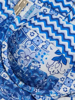Ramy Brook Mona Printed Bikini Top - Ocean Combo