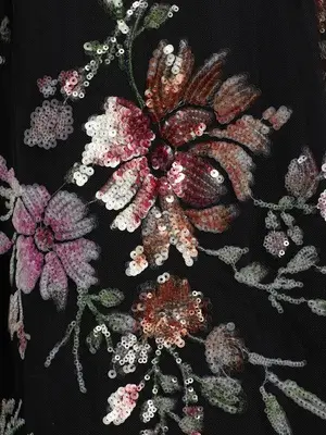 Johnny Was Siza Floral Mesh Maxi Dress