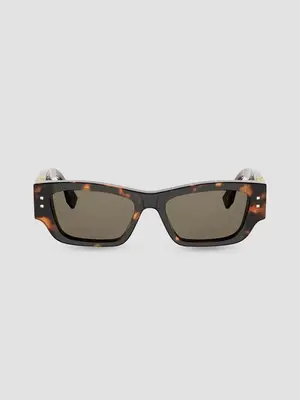 Fendi Fold 53mm Cat-eye Sunglasses - Brown