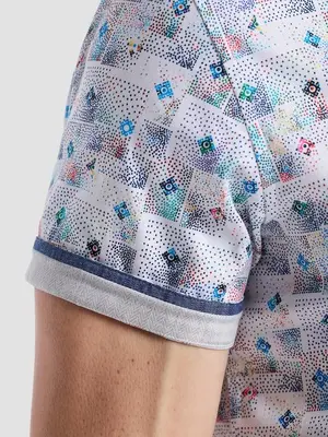 Robert Graham Embarcadero Geometric Cotton Short-sleeve Shirt
