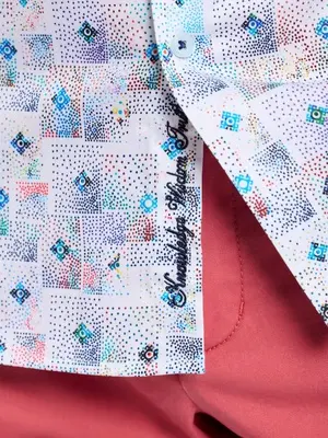 Robert Graham Embarcadero Geometric Cotton Short-sleeve Shirt
