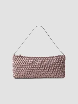 NAGHEDI Gala Satin Clutch Bag - Lavender