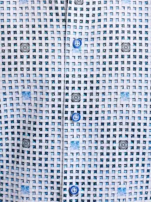 Robert Graham Brentwood Geometric Stretch-cotton Shirt